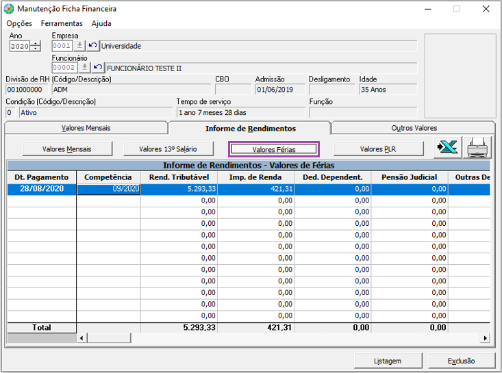 FP249 - DIRF - Parâmetros para Geração - Base de Conhecimento - Social