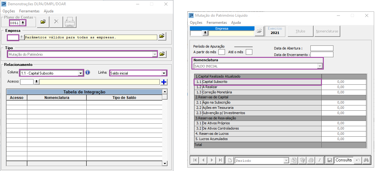 C45-Mutação do Patrimônio Líquido - DMPL - Base de Conhecimento - Contábil
