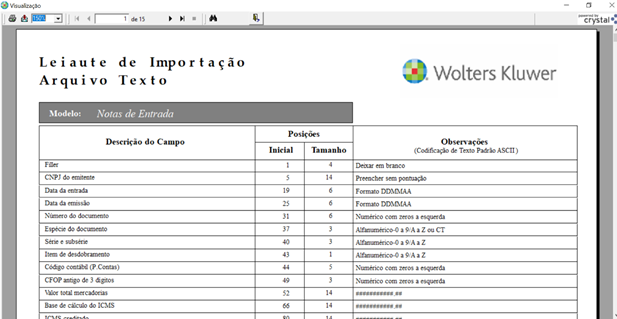 F52-Importação arquivo em TXT layout padrão Prosoft - Base de ...