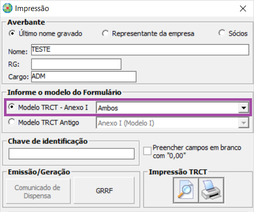 FP361 - Quitação - TRCT impressão em 3 vias - Base de Conhecimento - Social
