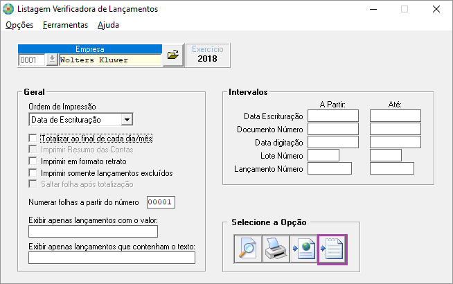C338-Como emitir a listagem verificadora de lançamentos em TXT - Base ...