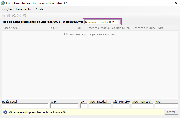 C345-Como corrigir quando o registro 0035 foi preenchido mais não foi ...