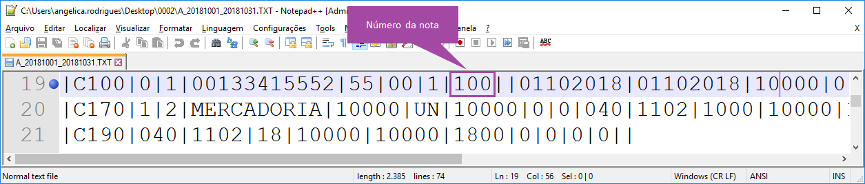 F429 - SPED Fiscal - Como identificar número e item da nota no arquivo TXT - Base de ...