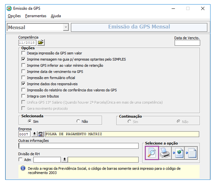 FP652-Como emitir guia de GPS com o número da matrícula - Base de Conhecimento - Social