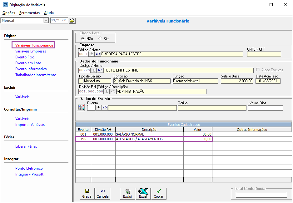 FP744-Como corrigir quando ao reprocessar o recibo não desconta o ...