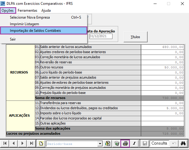 C583 - SPED ECD - Como gerar DLPA e DMPL - Base de Conhecimento - Contábil
