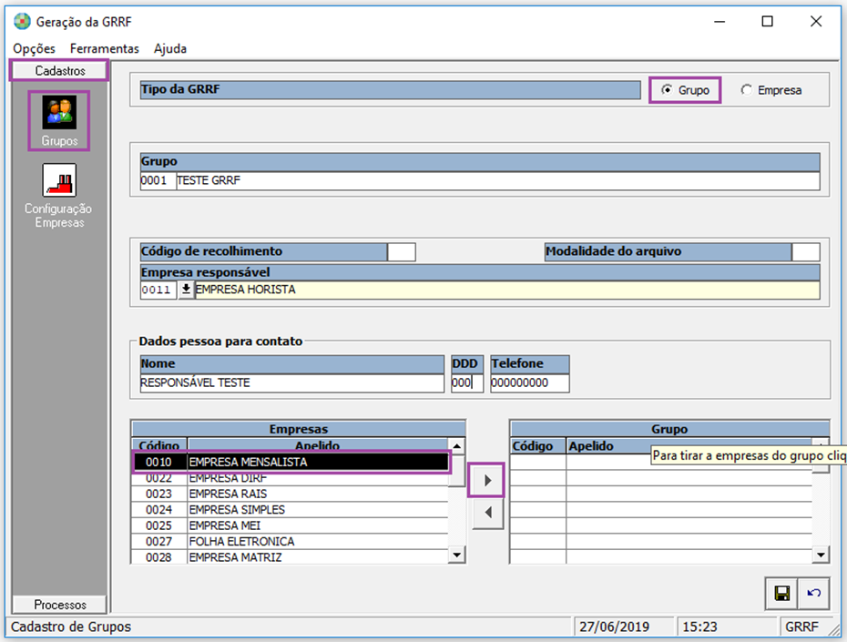 FP1261 - GRRF - Como criar grupo - Base de Conhecimento - Social