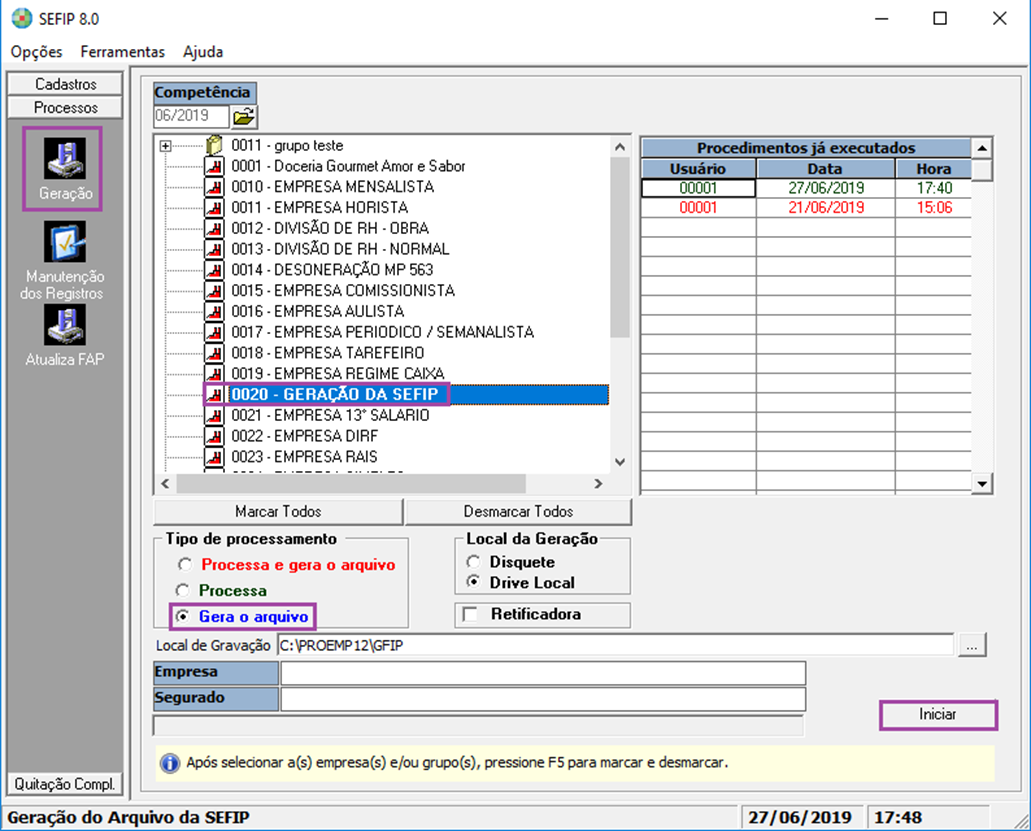 FP1275 - SEFIP - Como incluir o valor de Comercialização de Produção ...