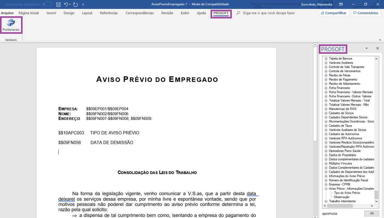 FP1636 - Quitação - Como emitir comunicado de aviso com datas da ...