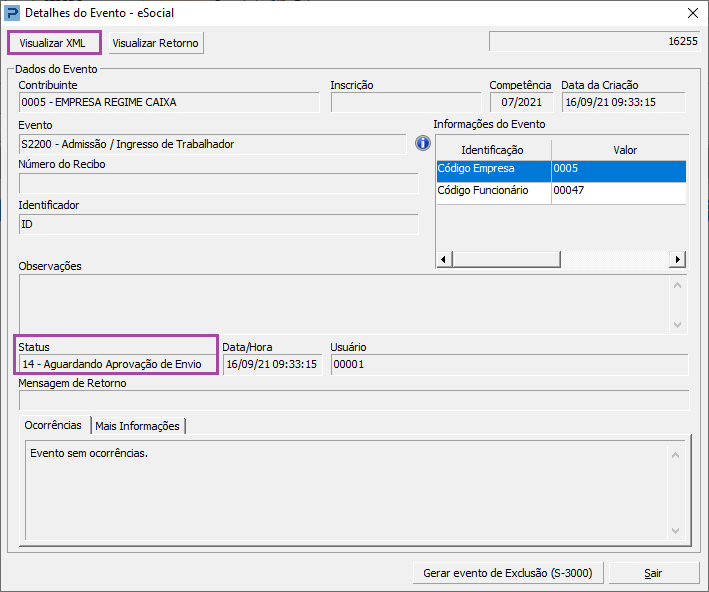 FP2744 - eSocial - Como editar XML dos eventos do eSocial. - Base de Conhecimento - Social