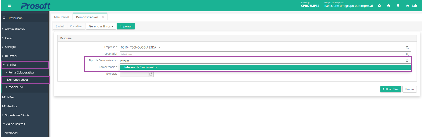 FP2915 - Informe de Rendimentos - Como localizar o Informe de Rendimentos no eFolha - Base de ...