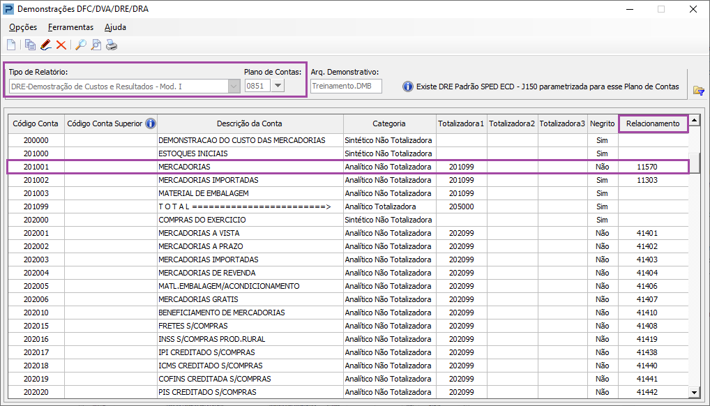 C1592-Como corrigir valor indevido de CMV no relatório da DRE Mod. I e ...